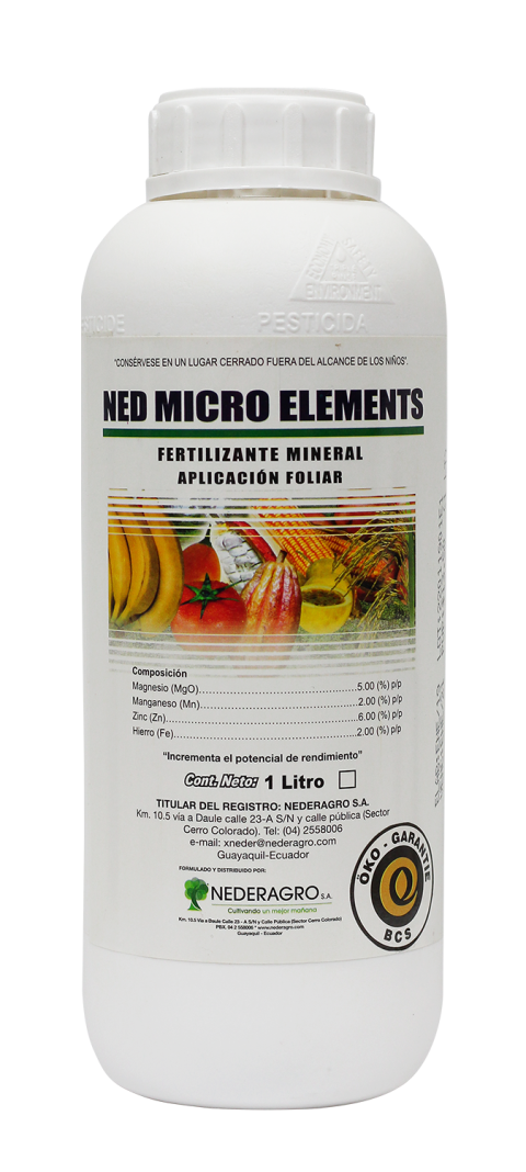 NED MICRO ELEMENTS | Nederagro S. A.